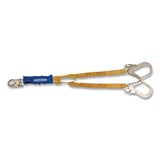 6 ft DeCoil Stretch Twinleg Lanyard 310 lb Double Locking Snap Hooks ...