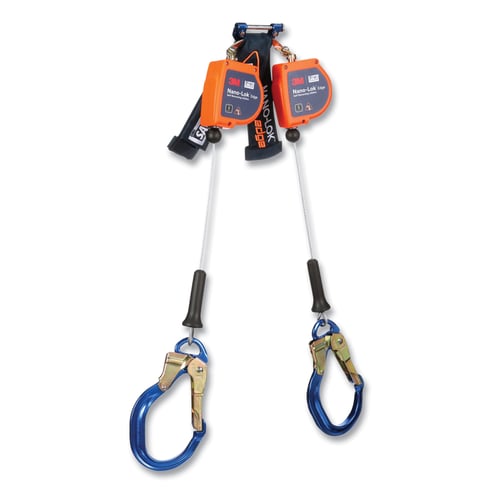 Nano-Lok™ Edge Self-Retracting Lifeline, 8 ft, Rebar Snap Lock Hook ...