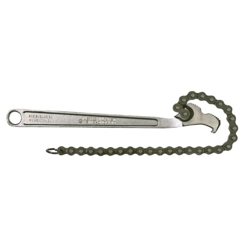 Chain Wrench 5 in Opening 19 in Chain 15 in Long | Grey Wolf Safety