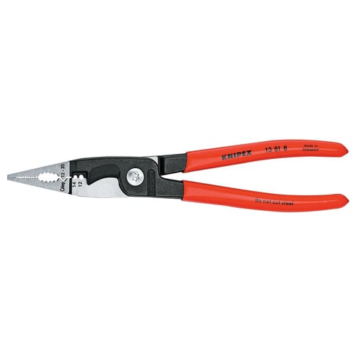 Electrical Installation Pliers Straight Cut 8 in Red | Grey Wolf Safety