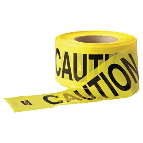 YELLOW ECONOMY CAUTION TAPE 3 IN 1000 FT | Grey Wolf Safety
