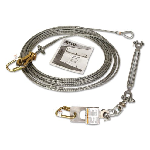 SkyGrip Wire Rope Lifeline Kit with Two 416 D-Bolt Anchor | Grey Wolf ...