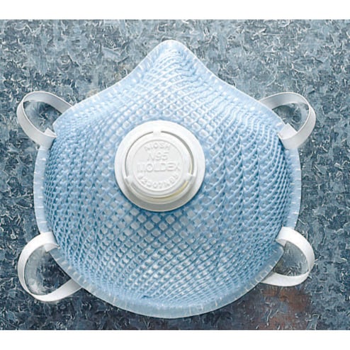 2300 N95 2-Strap Particulate Respirator with Exhale Valve Disposable ...