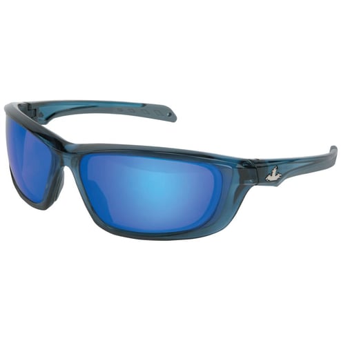 USS Defense Safety Glasses Blue Diamond Mirror Lens Duramass HC Blue ...