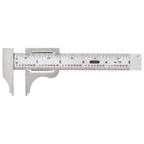 Slide Caliper 0 to 4 in Stainless Steel | Grey Wolf Safety