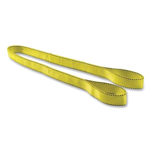 Pro-Edge® Web Sling Eye and Eye Nylon 1 in W x 4 ft L 2-Ply Yellow ...