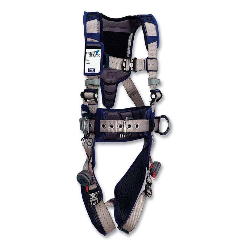 ExoFit STRATA™ Construction Style Positioning Harness, Medium, Blue and ...