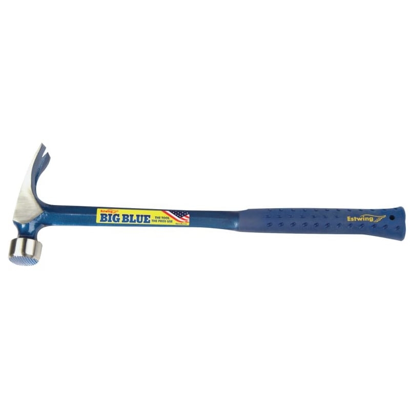 Builders Series Framing Hammer Steel Head Straight Steel Handle 18 in ...
