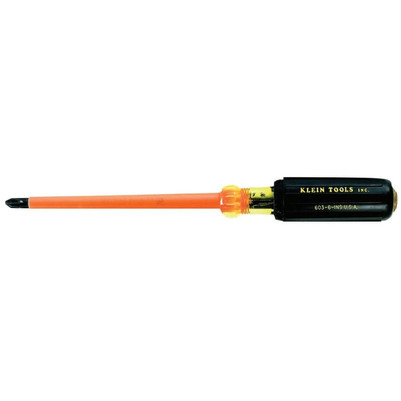 #2 Profilated Phillips-Tip Cushion-Grip Screwdriver Insulated | Grey ...