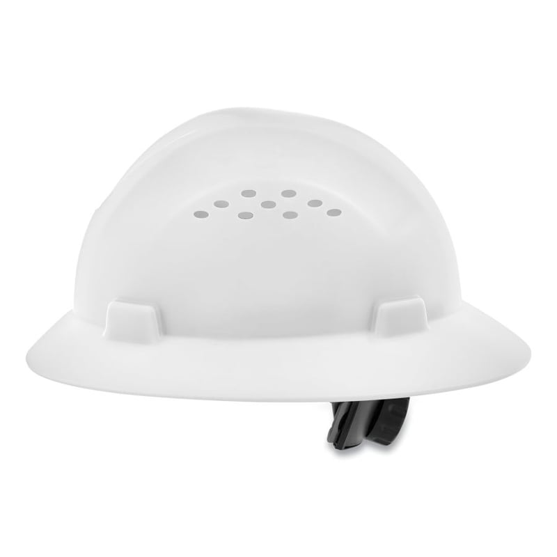 Advantage Series Full Brim Vented and Non-Vented Hard Hat, 4 pt Rapid ...