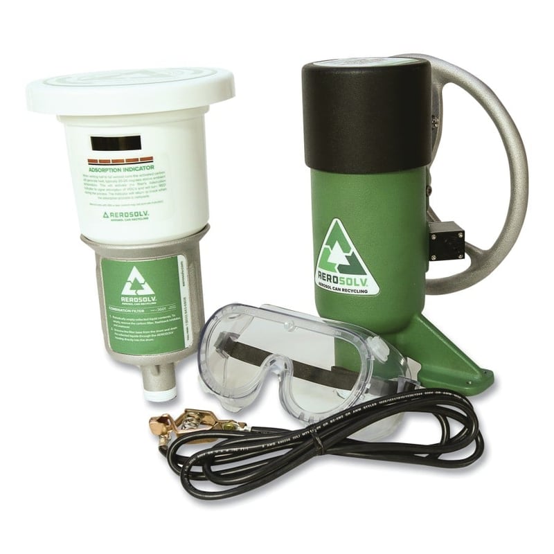 Aerosolv® 360 System for Recycling Aerosol Cans Premium Puncturing Unit ...