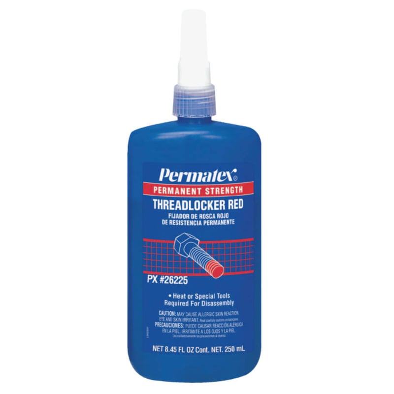 Permatex Permanent Strength Red Threadlocker 250 mL 3/8 in - 1 in ...