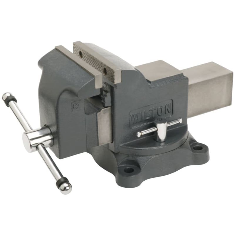 Shop Vises 4 in Jaw 2 3/4 in Throat Swivel Base | Grey Wolf Safety