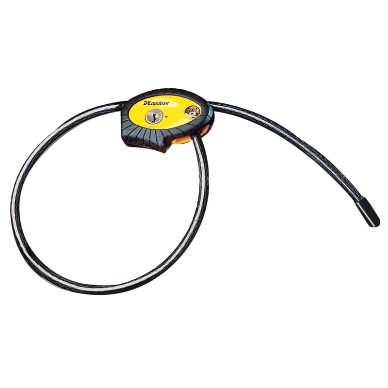Python? Adjustable Locking Cable 3/8 in dia 6 ft Length Black | Grey ...