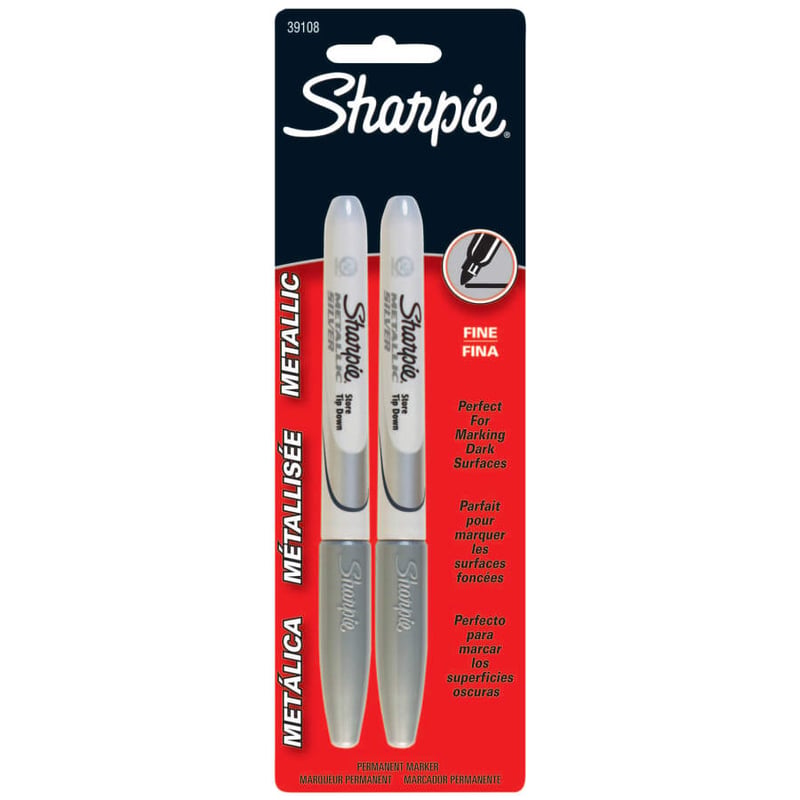 Metallic Permanent Marker Silver Fine Tip | Grey Wolf Safety
