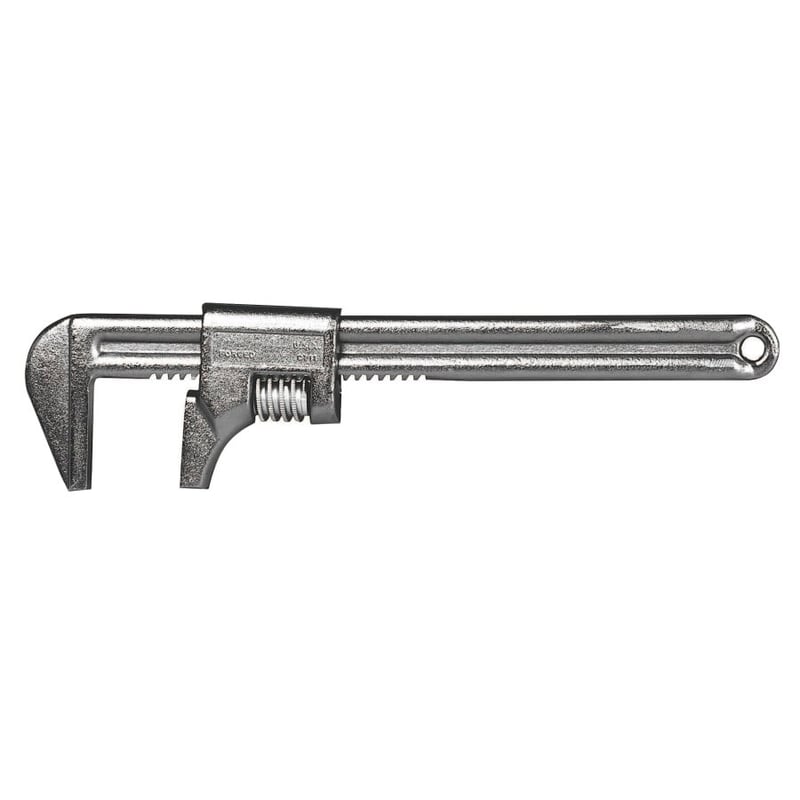 Straight Hex Pipe Wrenches 90° Head Angle Steel Body Jaw 9 in | Grey ...
