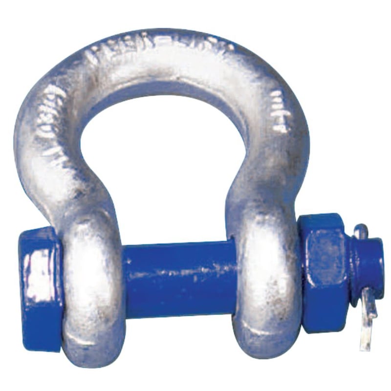 Safety Pin Anchor Shackles, 3/4 in Bail Size, 4.75 Tons | Grey Wolf Safety