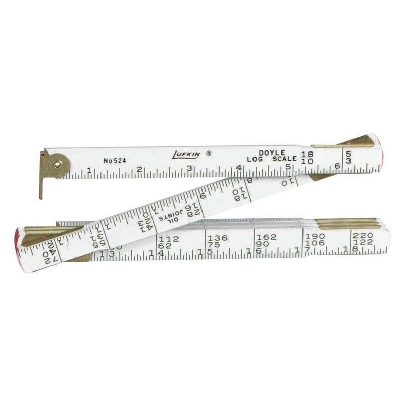 Doyle Log Scale Rulers 4 ft Wood 6 Scales | Grey Wolf Safety