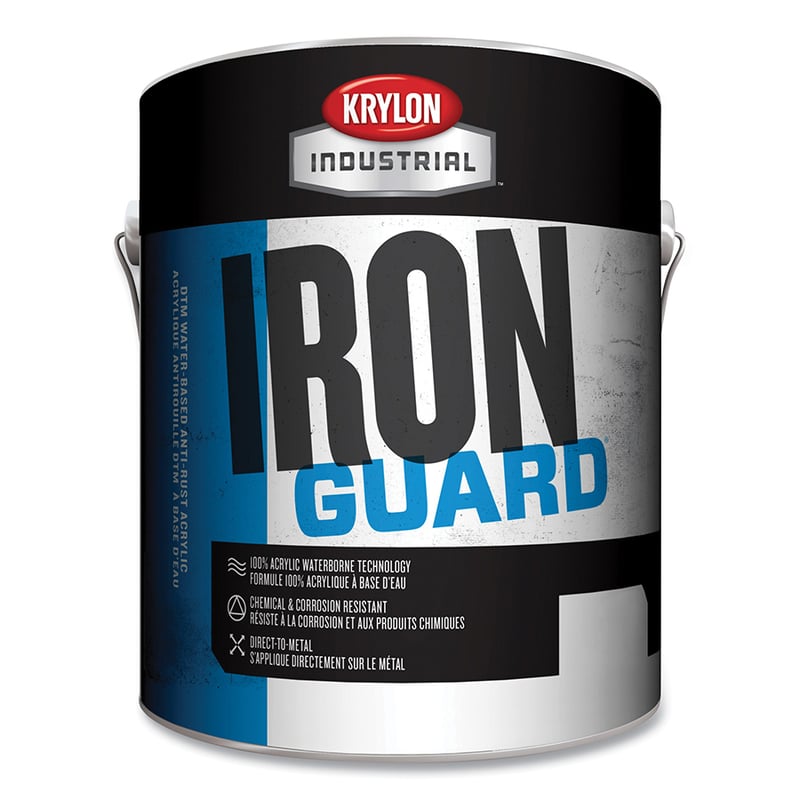 IRON GUARD® Water-based Acrylic Enamel 1 gal Green Safety Gloss | Grey ...