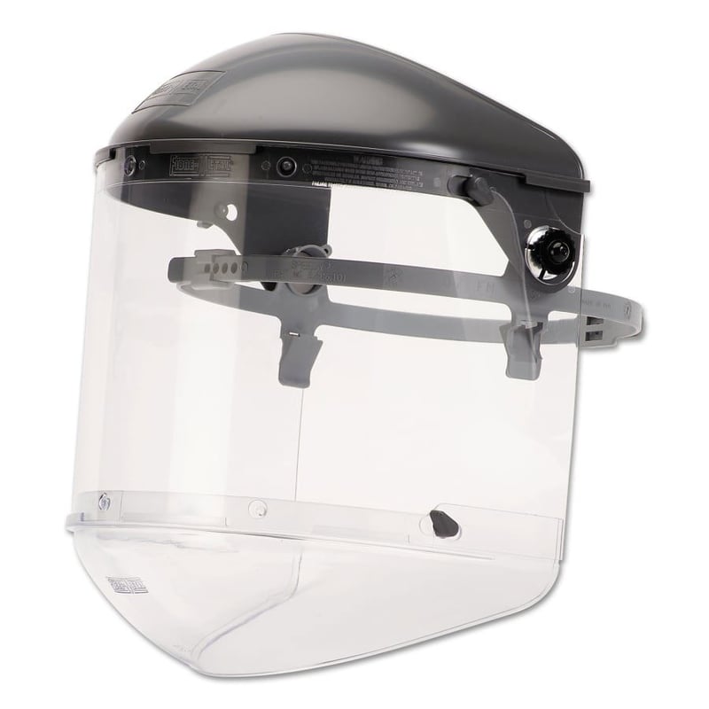 Dual Crown Faceshield Systems 4 in Crown Speedy Loop Clear/Noryl | Grey ...