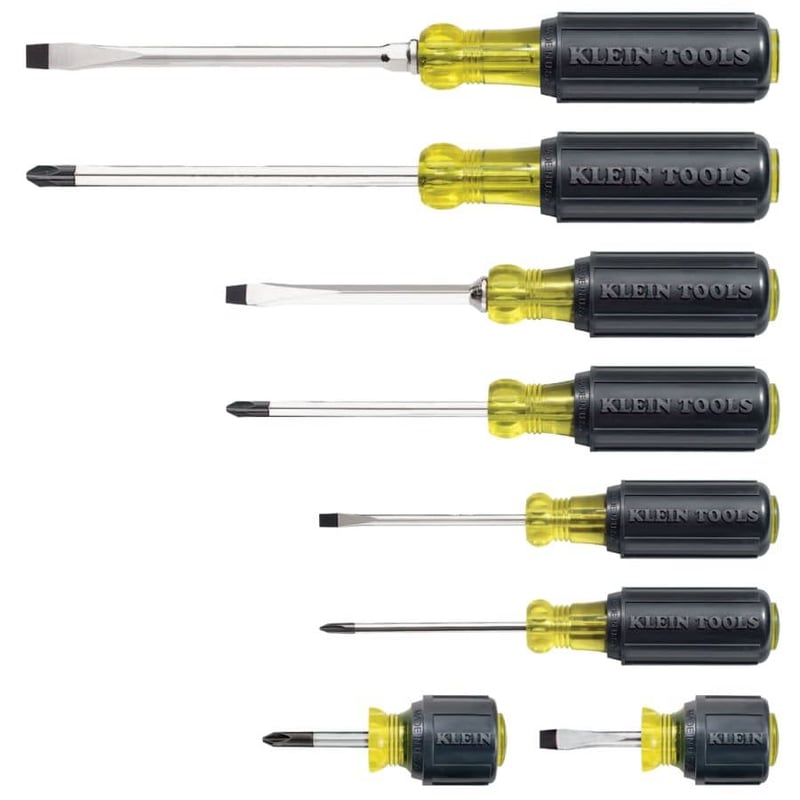 8-Pc Cushion-Grip Screwdriver Set Phillips/Slotted | Grey Wolf Safety