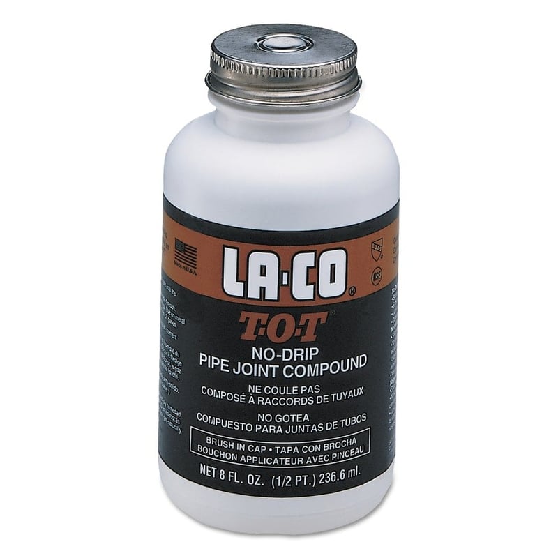 T-O-T Pipe Thread Compounds 1/2 Pint Brush-In-Cap Gray | Grey Wolf Safety
