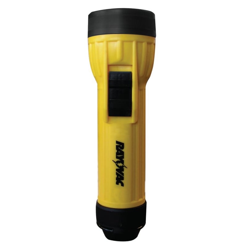3 LED Flashlight with Batteries 1 D 20 Lumens Yellow | Grey Wolf Safety