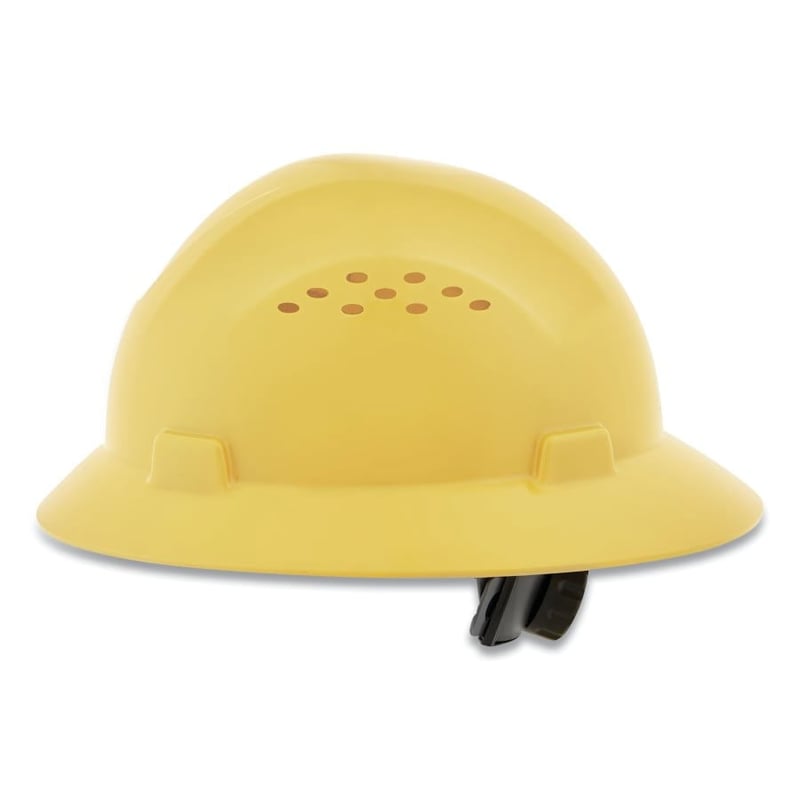 Advantage Series Full Brim Vented and Non-Vented Hard Hat 4 pt Rapid ...