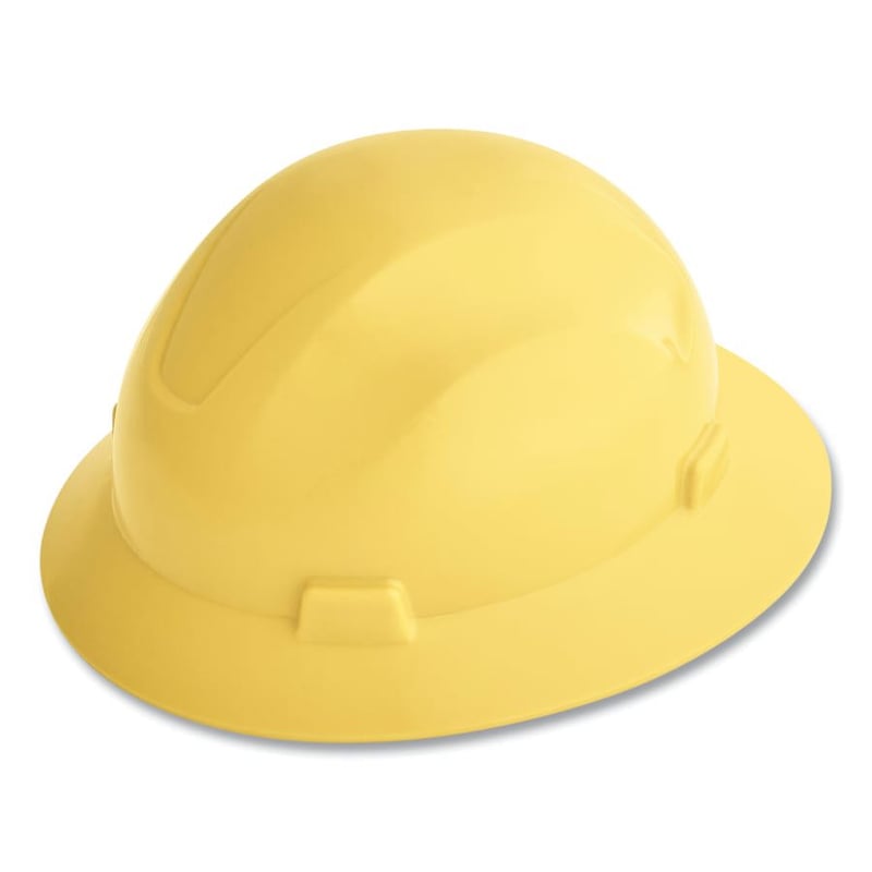 Advantage Series Full Brim Vented and Non-Vented Hard Hat, 4 pt Rapid ...