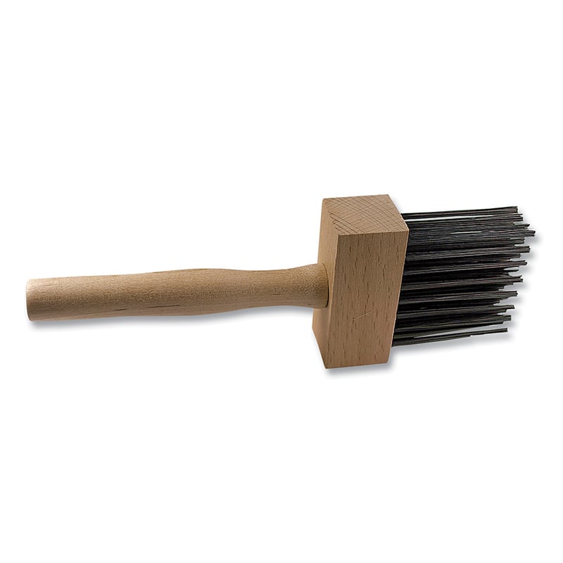 Wire Duster 5-3/4 in OAL 4 x 8 Rows Carbon Steel Wood Handle | Grey ...