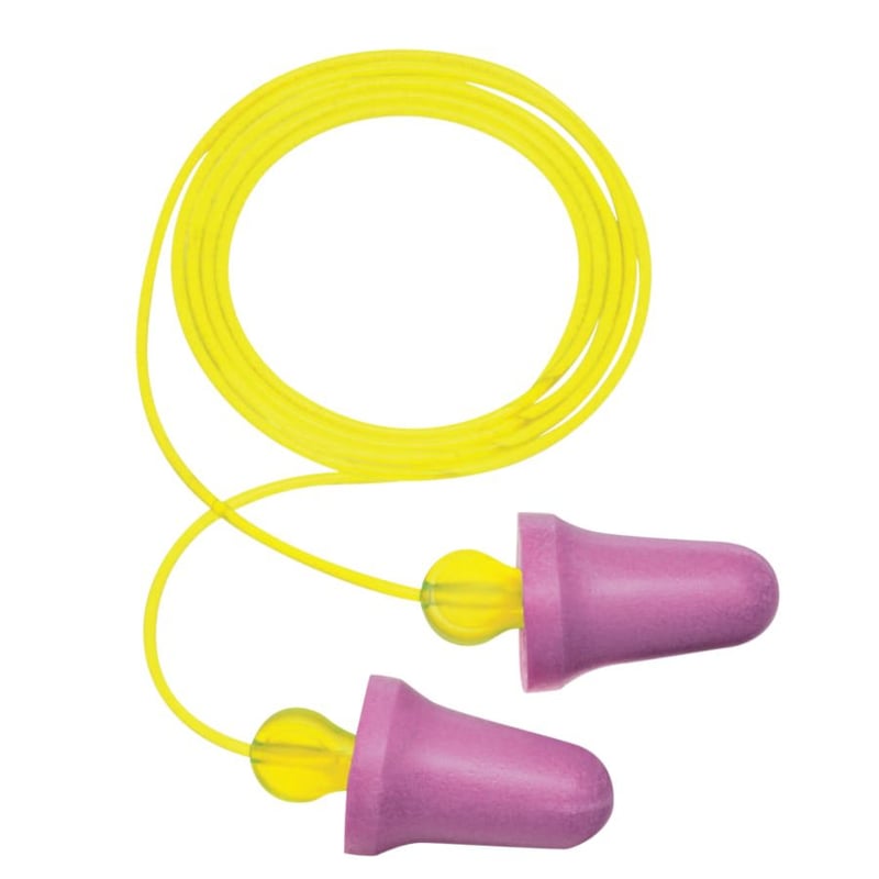 NO TOUCH SAFETY EAR PLUGS CORDED (100 PR/BOX) | Grey Wolf Safety