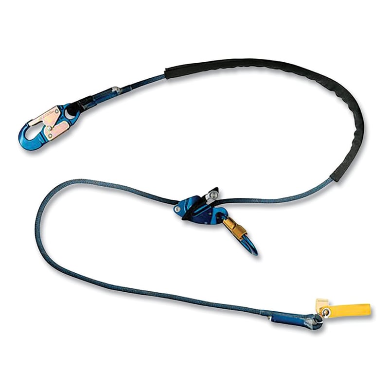 Trigger X Adjustable Rope Positioning Lanyard Blue 6 ft 310 lb Cap Snap ...