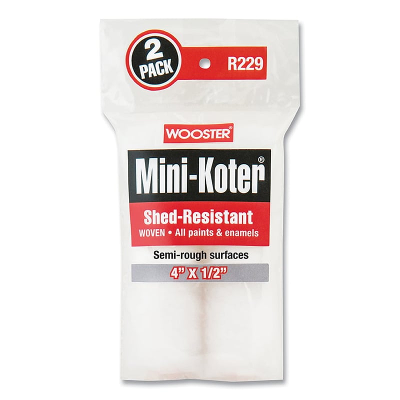 Shed-Resistant Woven Mini-Koter? Mini Roller Covers 2 Pack 4 in 1/2 in ...