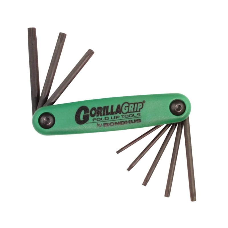 GorillaGrip® Fold-Ups 8 per Fold-Up Torx Tip Torx T6 to T25 | Grey Wolf ...