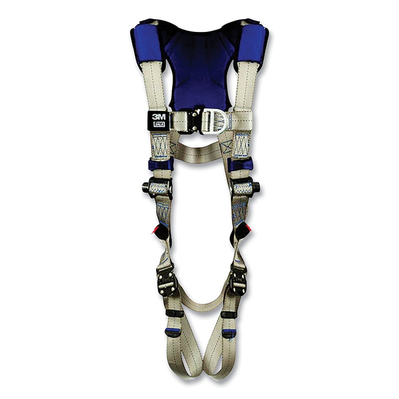 ExoFit™ X100 Comfort Vest Climbing Safety Harness, Front/Back D-Ring ...