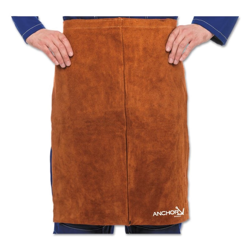 Split Leg Waist Aprons 18 in x 24 in Side Split Cowhide Lava Brown ...