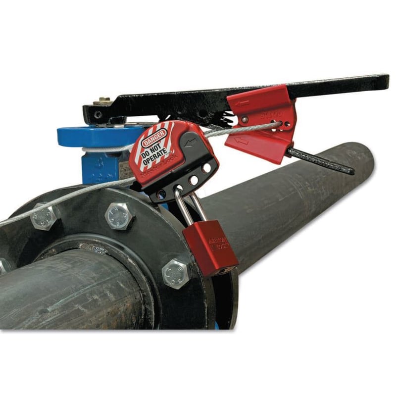 Butterfly Valve Lockouts Red | Grey Wolf Safety