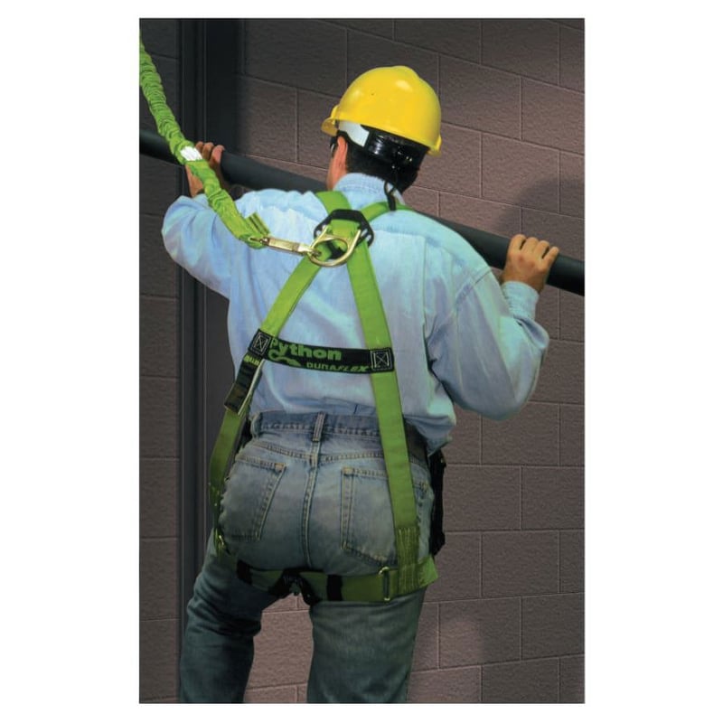DuraFlex Python Harnesses Back D-Ring Universal Green | Grey Wolf Safety