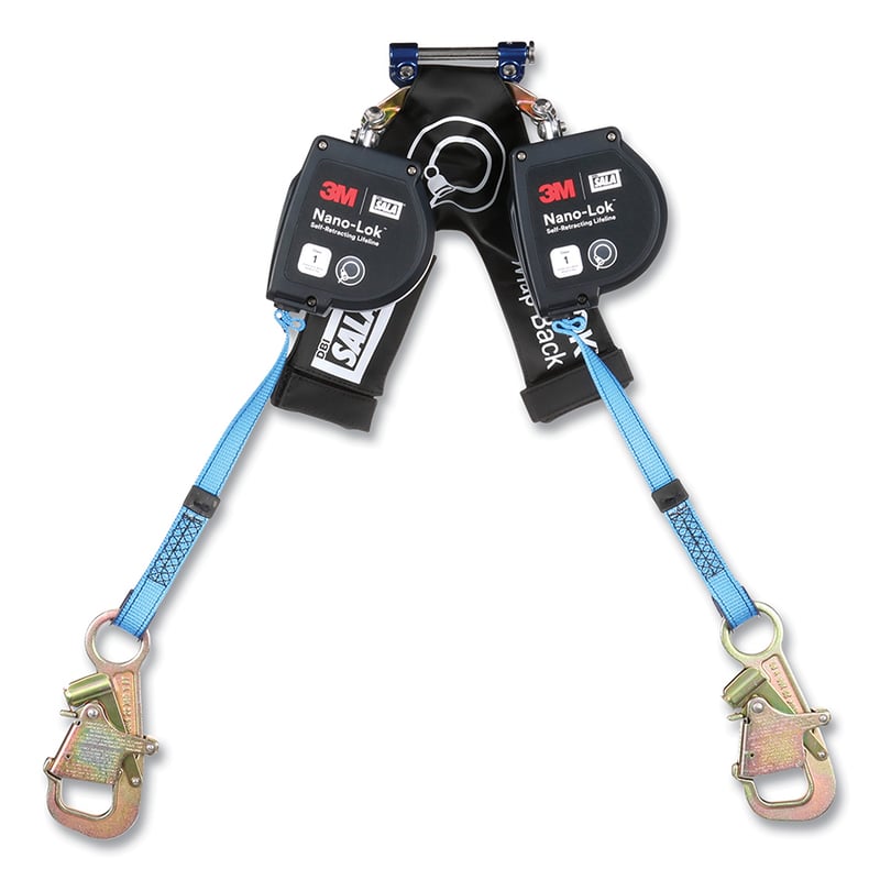 Nano-Lok™ Wrap Back Self Retracting Lifeline, 8 ft, Tie-Back Snap Hook ...