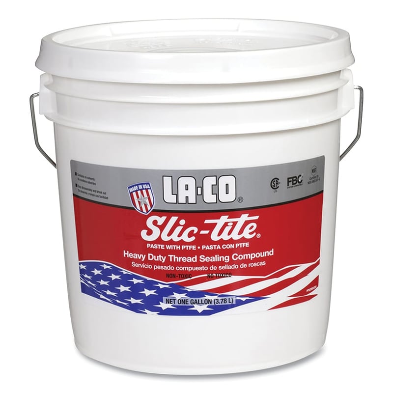 Slic-Tite Paste Thread Sealants w/ PTFE 1 Gallon White | Grey Wolf Safety