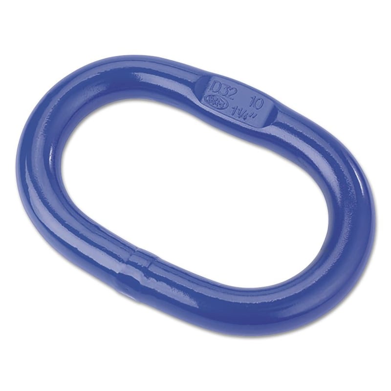 V10 Oblong Master Links, 8,960 lb Load, Peerless Blue | Grey Wolf Safety