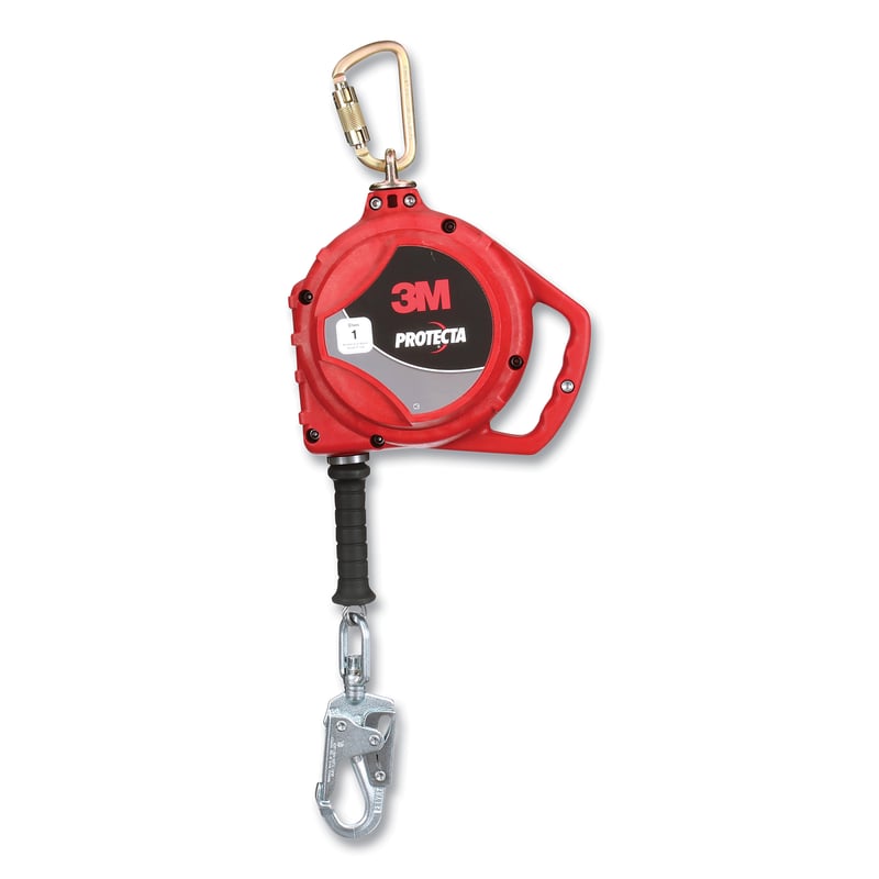 Self-Retracting Cable Lifeline Stainless Steel Cable 50 ft L Swivel ...