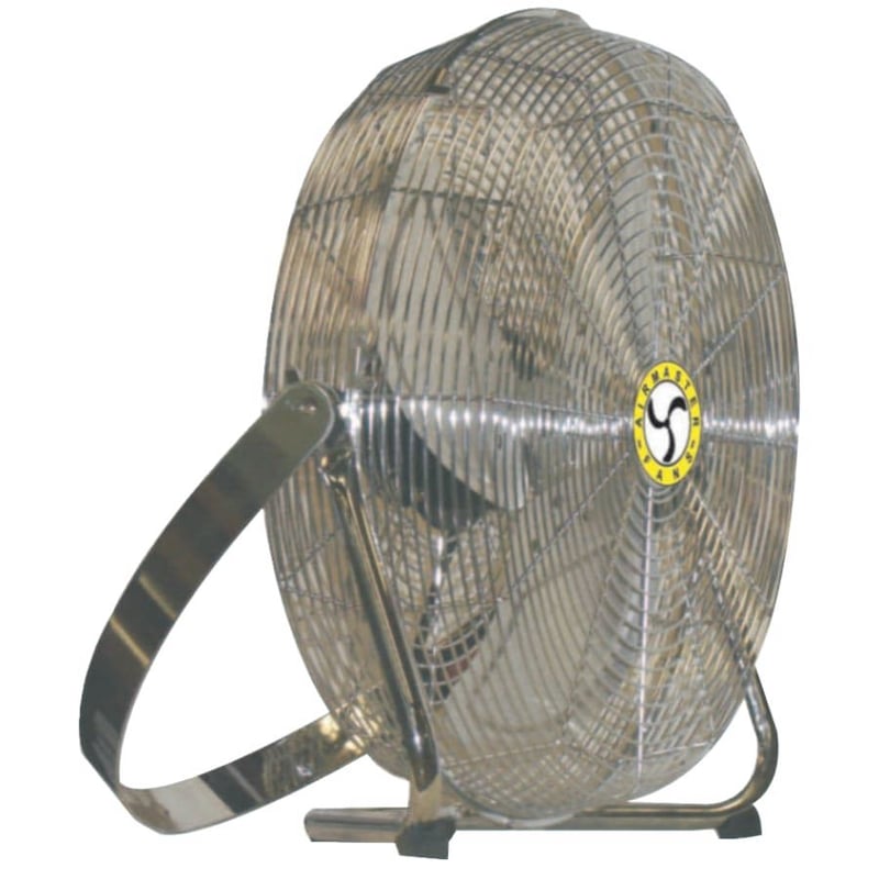 High Velocity Low Stand Fans Swivel Yoke Mount 18 in 1/8 hp 3-Speed ...