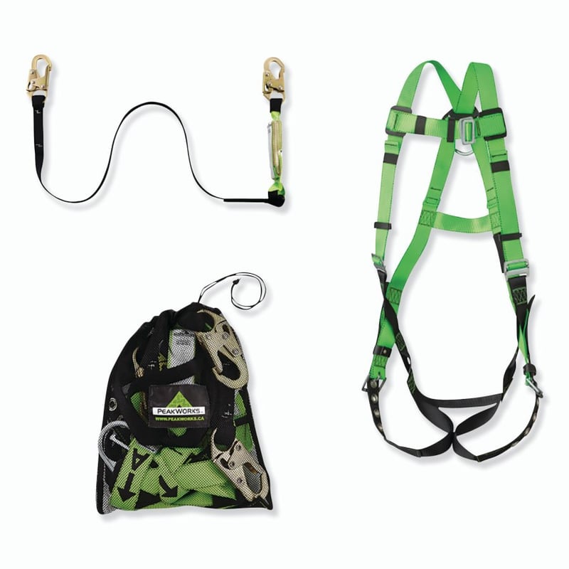 Contractor Kit 6 ft 2 Legs Snap Hook 310 lb Capacity | Grey Wolf Safety