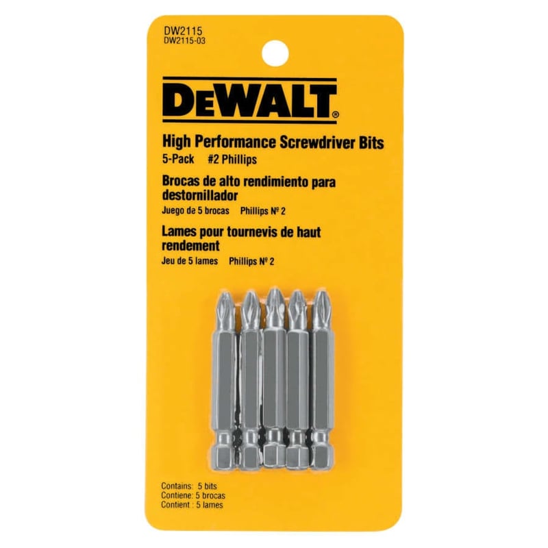 Screwdriver Bits #2 2 in 5 per Pack | Grey Wolf Safety