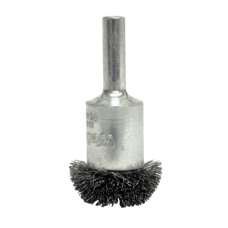 Stem-Mounted Circular Flared End Brushes Stainless Steel 25000 rpm 1" x ...