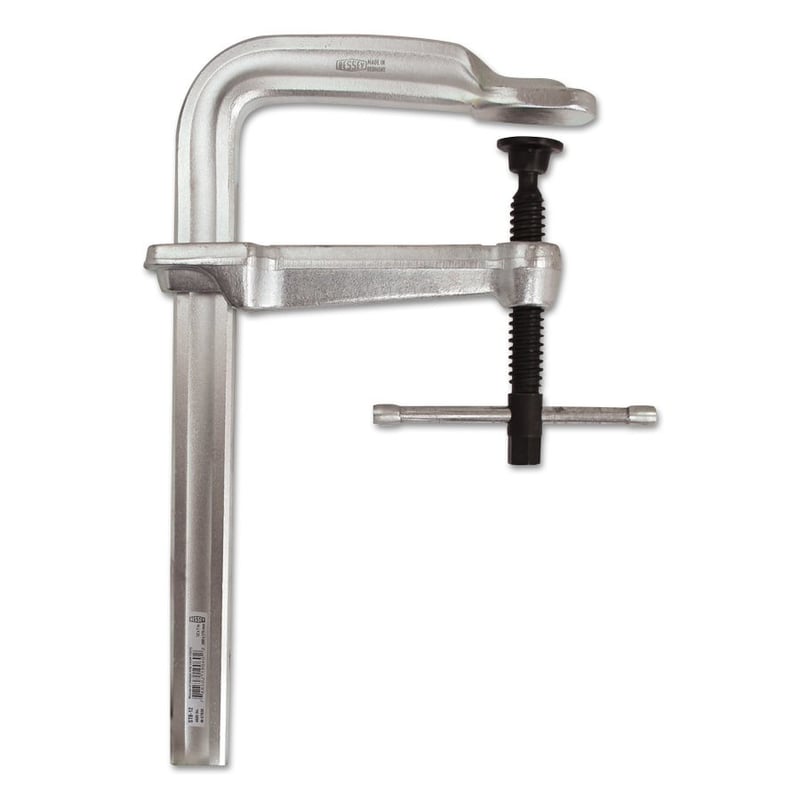 Heavy-Duty L-Clamps 12 in Cap. 7 in Throat 4880 lb Load | Grey Wolf Safety