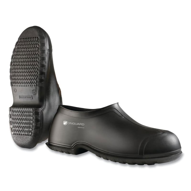 Overshoes Small 4 in PVC Black | Grey Wolf Safety