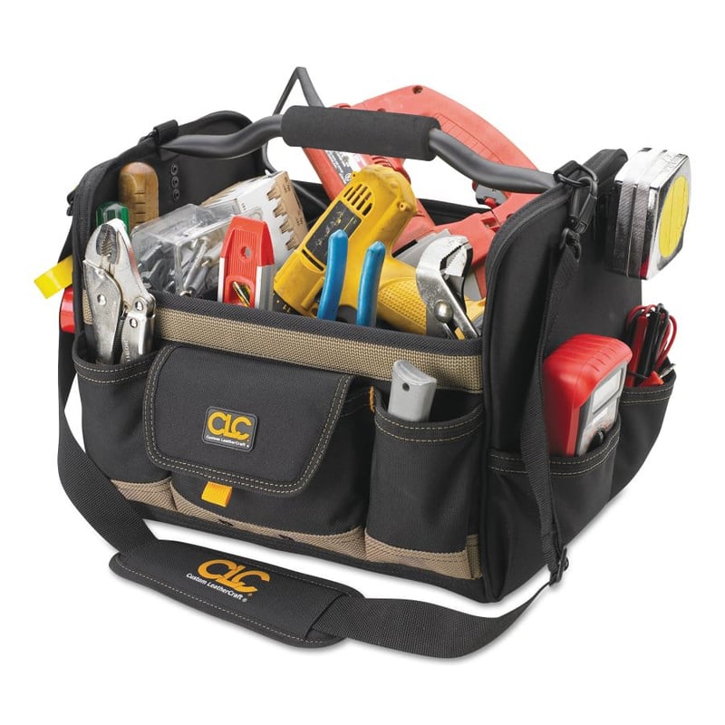 Soft Side Tool Bags 21 Compartments 11 in X 11 in | Grey Wolf Safety